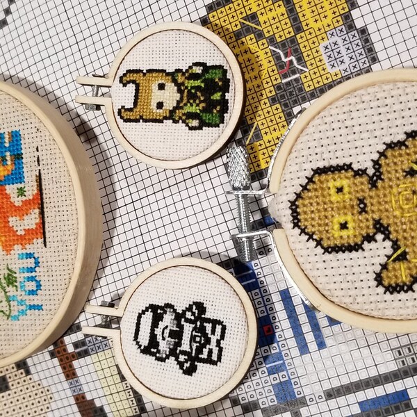 Counted Cross Stitch Sampler, Mini Galaxy Character Collection, Cross ...