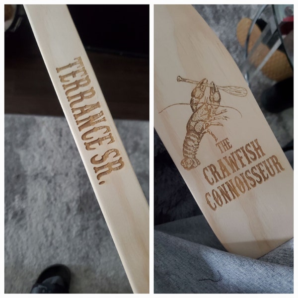 Personalized Crawfish Boil 3 Ft Cooking Paddle - A Unique Gift for the ...