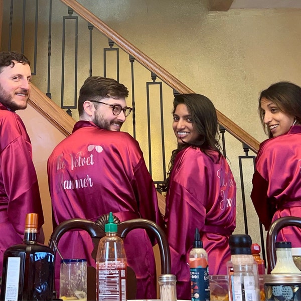 Front & Back Personalized Robes for Women, Add Text, Symbol or Monogram ...