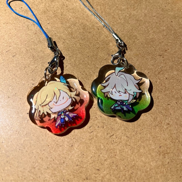 Genshin Impact Charms Full Set || Gacha Phone Keychain Charms - Etsy