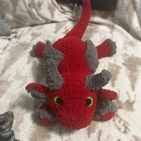Snuggle Dragon Plushie | Dragon Crochet Plushie | Dragon Crochet ...
