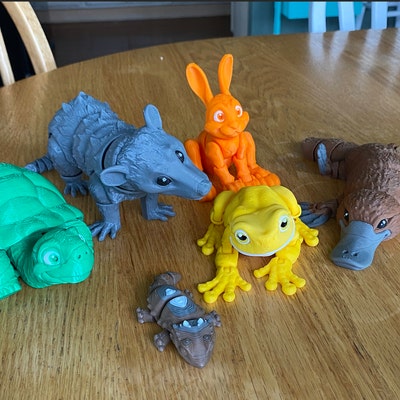 Platypus Large Articulated 3D Printed Figure Posable Desktop Companion ...