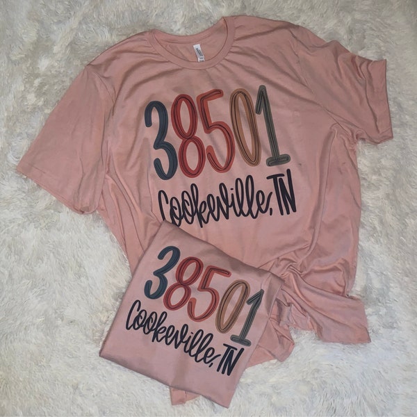 38501 Cookeville MS PNG Zip Code Sublimation Printable - Etsy