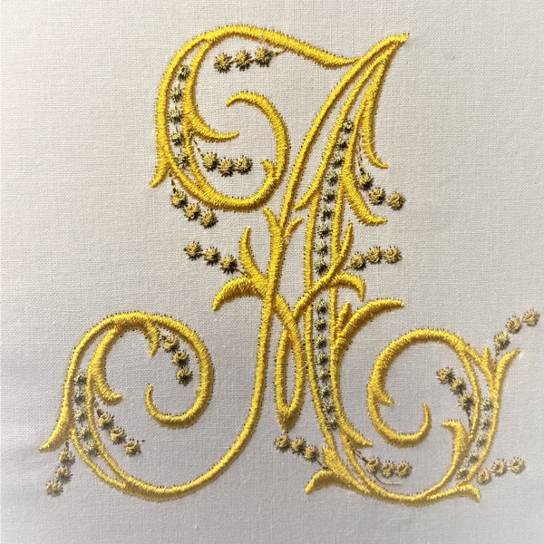 Margaret Monogram Machine Embroidery Font Alphabet - 3 Sizes - BX Files ...