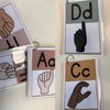 ASL american Sign Language Alphabet Posters BOHO RAINBOW Neutral ...
