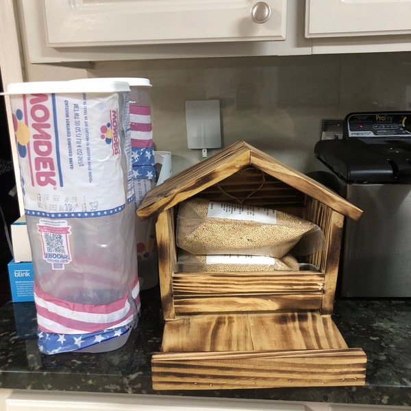 Large Handmade Dove House With Feeding Platform and Torched Finish ...