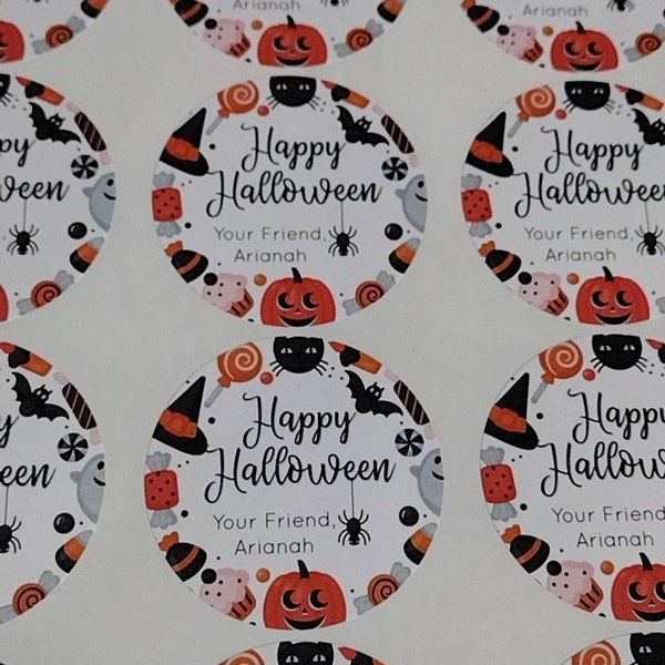 Halloween Stickers Candy Halloween Stickers Pumpkin Trick or Treat ...