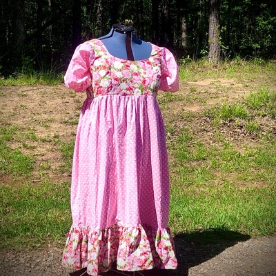 Digital PDF Pattern for Regency Dress Drawstring Neckline - Etsy