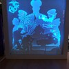 Firefighter 3D Light Silhouette Shadow Box Paper Cut File personal Use ...
