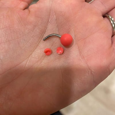 PAIR Alien Iridescent Stainless Steel Screw Fit Plugs Space Martian ...