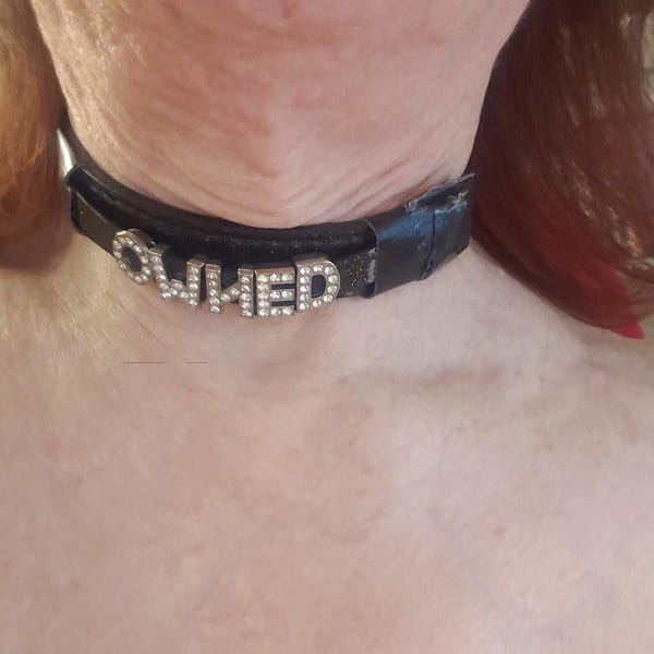 Multi Colored Custom Diamond Name Leather Collar for Humans,a Sparkling ...