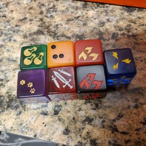 One Custom Dice With Your Choice of Pips Personalized D6 Engraved Dice ...