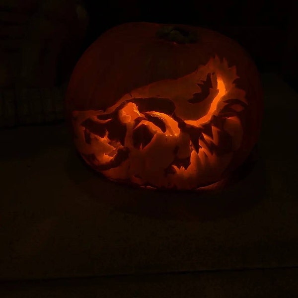 Printable Cute Ghost Pumpkin Carving Stencil Halloween Pumpkin Cute ...