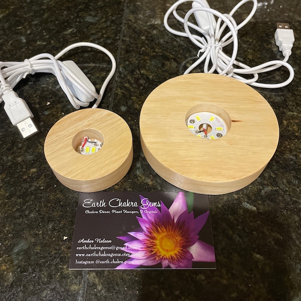 LED Crystal Display Stand, Wooden Stand, Crystal Display, LED Light ...