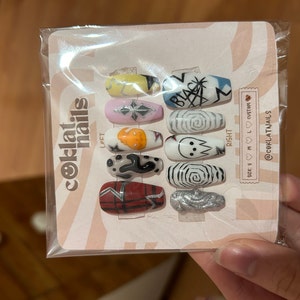 Cry Baby Nails Cry Baby Coffin Nails Nails Cute Nails Press on Nails ...