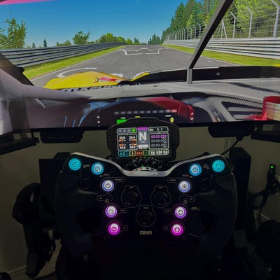 Sim Racing Dashboard Touchscreen Display Leds RPM Simhub, PSR GT 5.0 ...