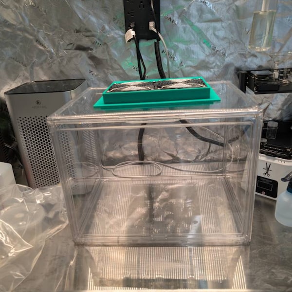 Mycology Laminar Flow Hood 11"x 9" Dual Fans, HEPA Filter for Sterile ...