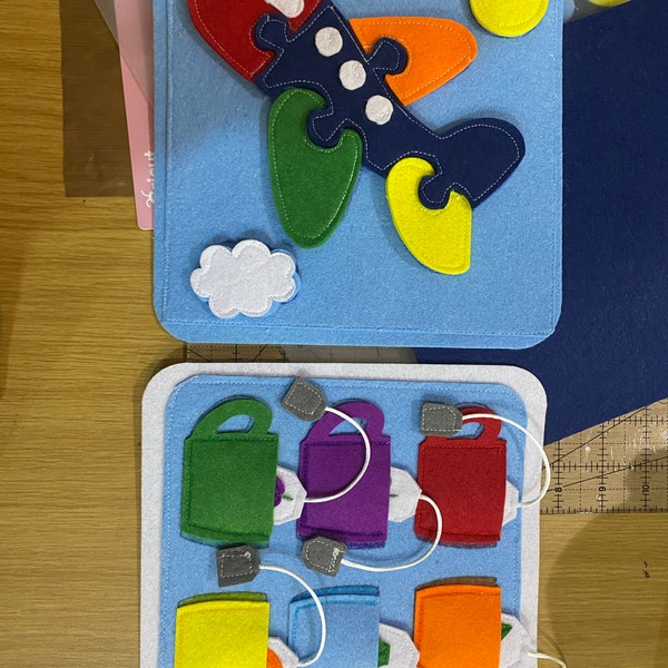 PDF, FCM, SVG Aircraft Puzzle Quiet Book Page Pattern + Instructions - Etsy