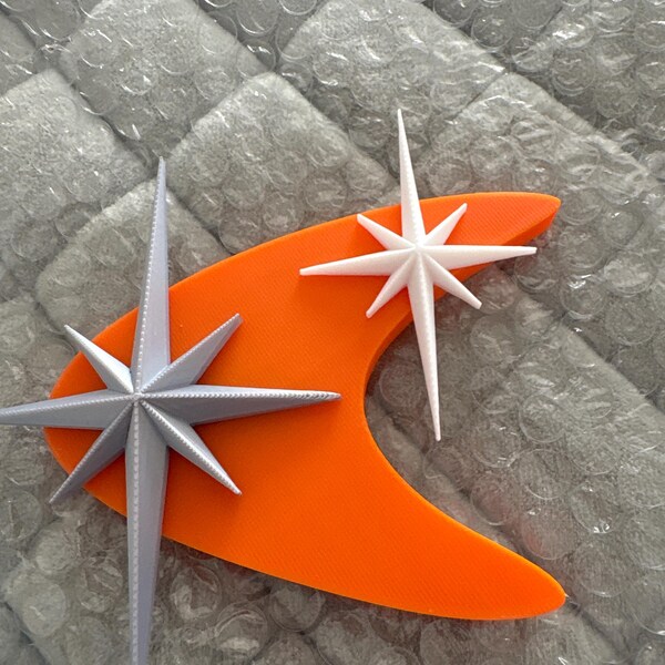 Mid Century Modern Boomerang Magnets, Retro Atomic Starburst, 1960s MCM ...
