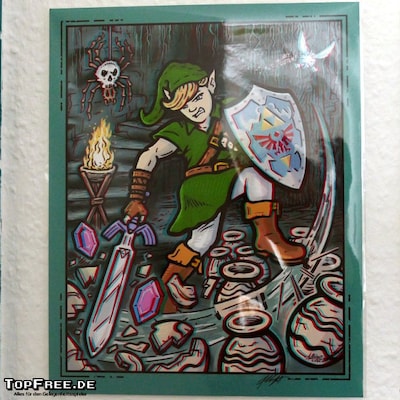 Link Breaking Pots Zelda Ocarina of Time Limited Edition 3D Anaglyph ...