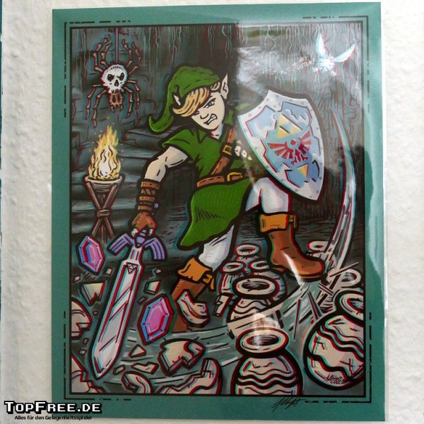 Link Breaking Pots - Zelda Ocarina of Time - Limited Edition 3D ...
