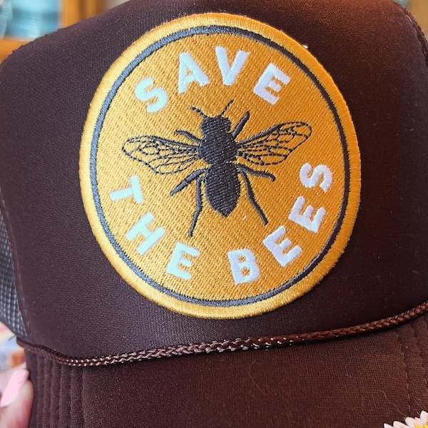 Save the Bees, Patch Embroidered, Iron On - Etsy