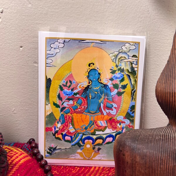 Goddess Green Tara Card - Etsy
