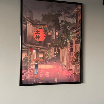 Japanese Vintage Style Art Set of 4 Ukiyo-e Poster Prints Collection ...