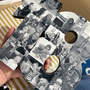 Acrylic Photo Number, Photo Collage, Birthday Gift, Photo Gift, Photo ...