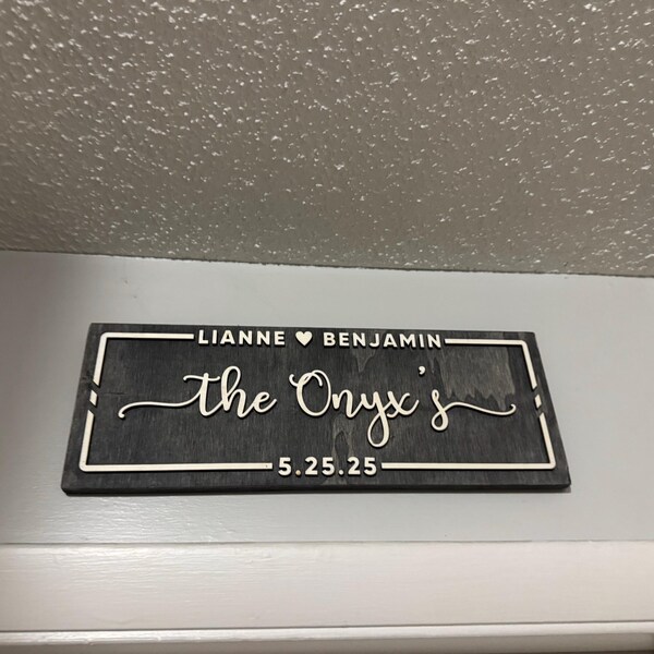 Wooden Cut Out Family Name Sign, Personalized Wedding Backdrop Pallet ...