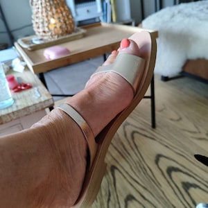 Greek Leather Sandals With Adjustable Straps, Women's Handmade to Order ...