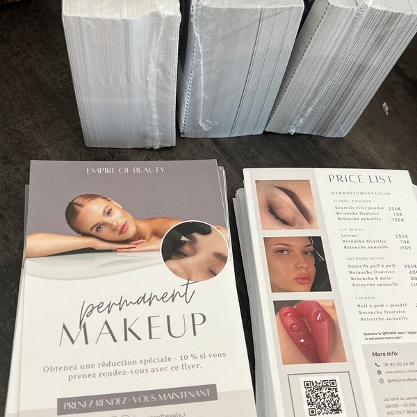 Beauty Flyer Template, Lash Extensions Leaflet Template, Editable Brochure, Beauty Salon Flyer ...