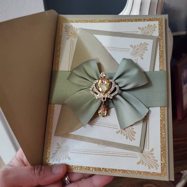 Princess and the Frog Wedding Invitation Set - Etsy