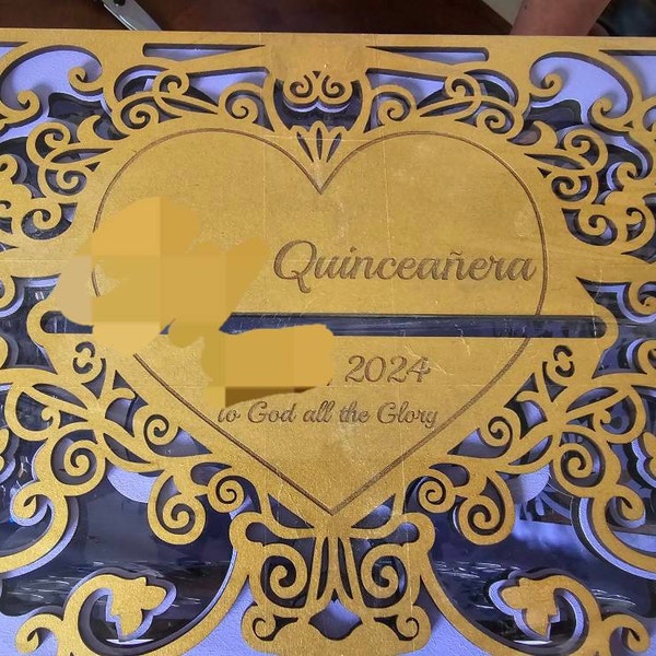 Tangled Sun Wedding Card Box, Rapunzel Quinceanera Money Box ...