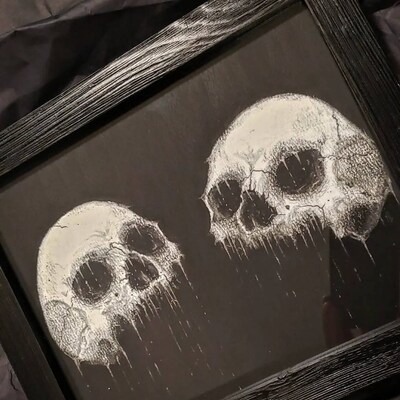Noxious Lingering . 8x10 Original Art Print Made by headache.tape Dark ...