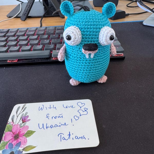 Gopher Go Plush Toy Golang Gopher Crochet Gopher Amigurumi Cute Coder ...