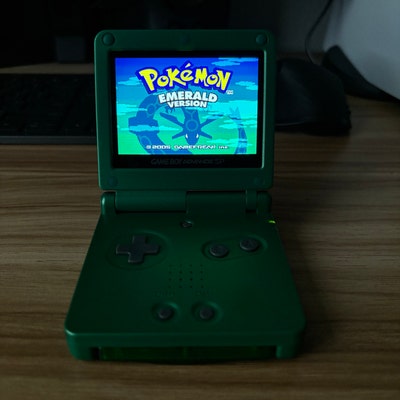 Clear Red Nintendo Game Boy Advance GBA SP Ips MOD Adjustable ...