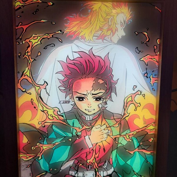 Nezuko Slayer Light Box Anime Lamp - Etsy