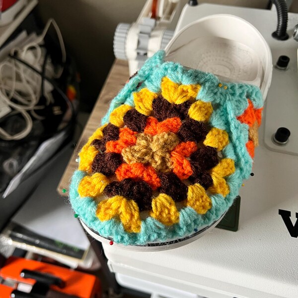 Crochet Granny Square Croc Cover, Shoe Pattern - Instant PDF Download ...