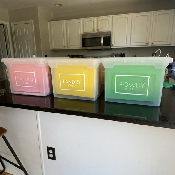 Milestone Tote Labels - Milestone Tote Name Decal and Folder Labels DIY ...