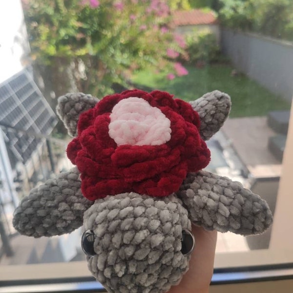 Crochet Rose Turtle Pattern: No-sew Amigurumi (PDF Pattern) - Etsy