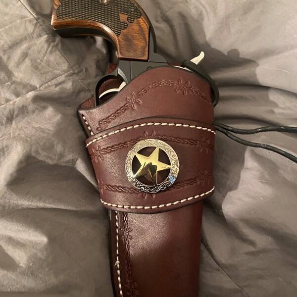 Handmade Western .22/.357/.44/.45 Revolver Holster for Standard Frame ...