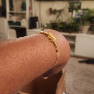 24K Real Gold Bracelet 24K Real Feng Shui Bracelet Lucky Bracelet Koi Bracelet 24K Koi Fish ...