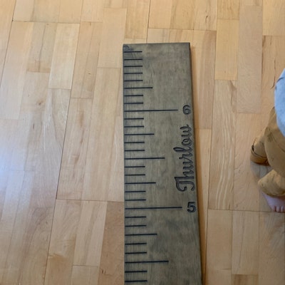 Custom Personalized Wooden Growth Chart Wooden Growth Ruler Wood Growth ...