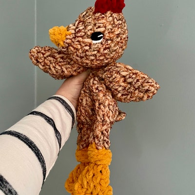 MINI Chickie Chicken Knotted Lovey Crochet Chicken PATTERN - Etsy