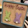 Hoppy Easter Personalized Bunny Family Sign Easter Decor, Home Decor ...