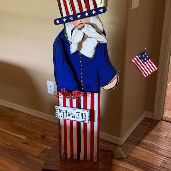 Uncle Sam Independence Day Decoration - Etsy