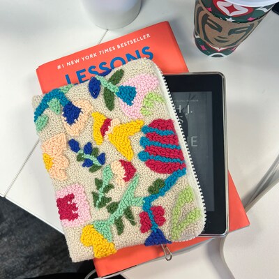 Embroidered Kindle Case Personalized Book Sleeve Book Lover Gift E ...