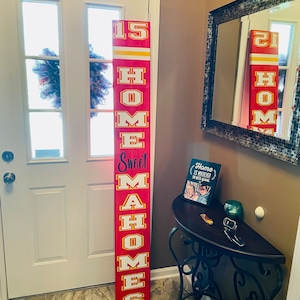 Chiefs Welcome 6ft Porch Sign Chiefs Welcome Sign Chiefs Porch Leaner ...