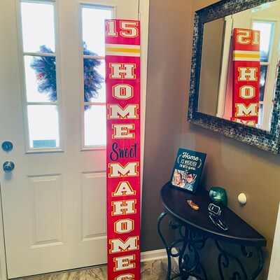 Chiefs Welcome 6ft Porch Sign Chiefs Welcome Sign Chiefs Porch Leaner ...